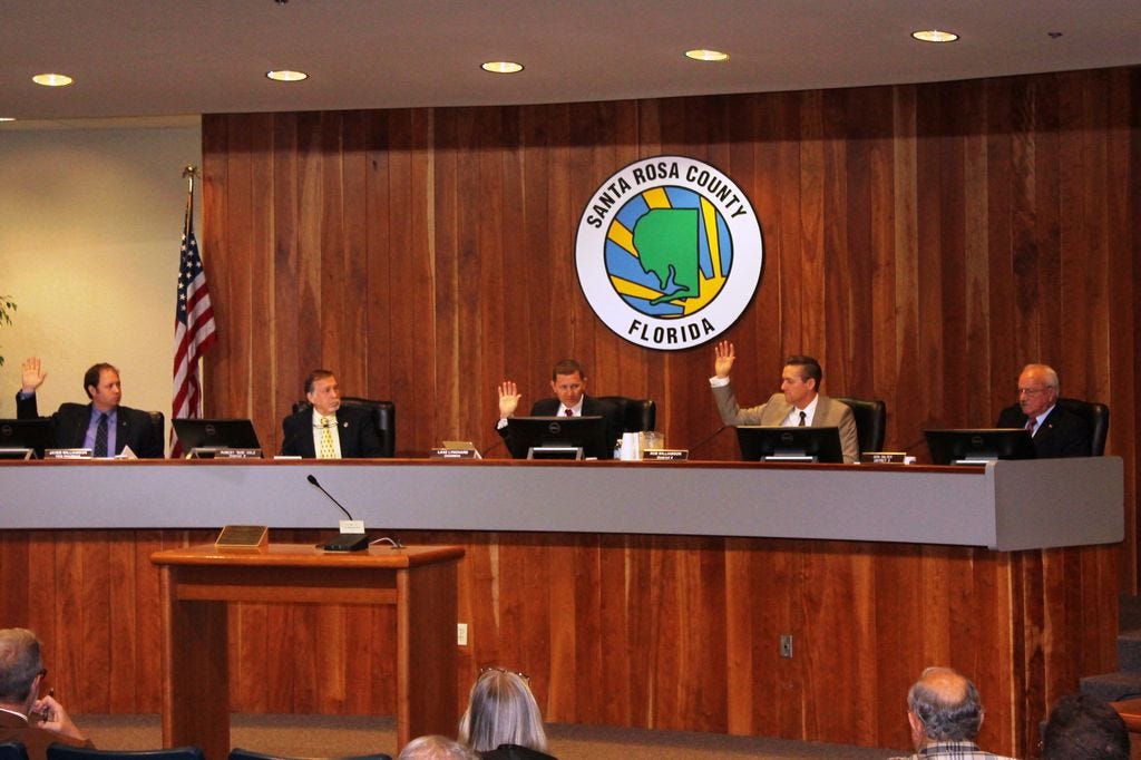 Courthouse location: downtown Milton | Santa Rosa Press Gazette