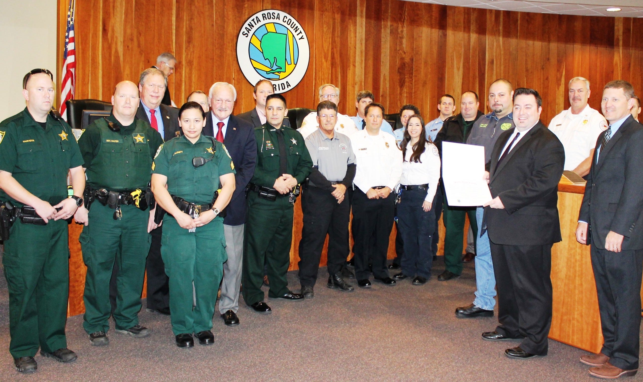 Santa Rosa County Commission honors first responders | Santa Rosa Press ...