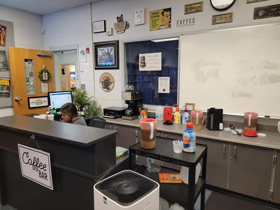 Coffee connection: Central School library offers more than books ...