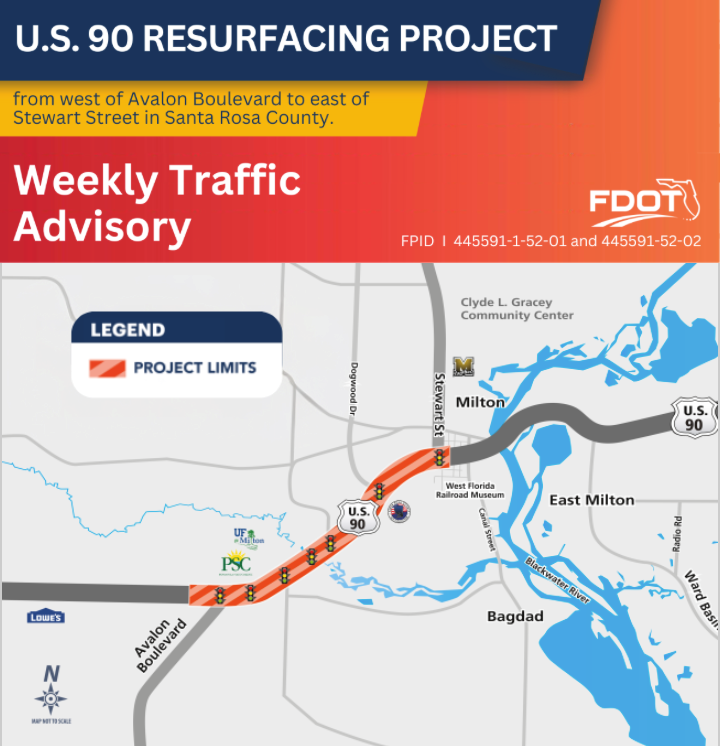 FDOT: U.S. 90 resurfacing project update | Santa Rosa Press Gazette
